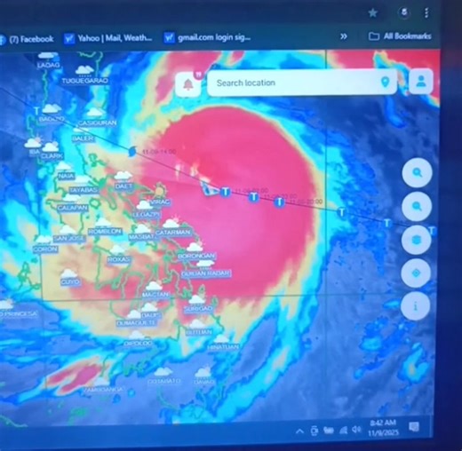 as of 8:45am Nov 9,2025 Bagyo Uwan. PAG ASA SATELLITE IMAGERY #DTXCOFFEEMIX #ClinicaD3Bio #MIGHTYCEE #DTX500 | Paarak Western Visayas