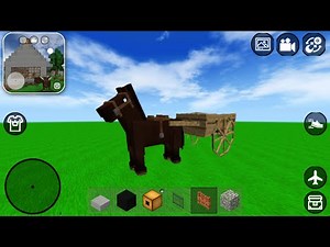 How to Make HORSE CART in MINI BLOCK CRAFT 3D