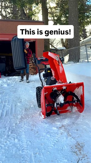 Brilliant Hack for Your Snowblower 🤯 Make the chore of snowblowing a breeze with this clever DIY sled trick! Simply secure the sled to your snowblower with some cordage and you’re ready to rip. So easy! #oddlysatisfying #wintervibes #SmartLiving This original video was produced by Network Media, LLC and Randy M Show Productions. | Home Hacks & Easy Snacks