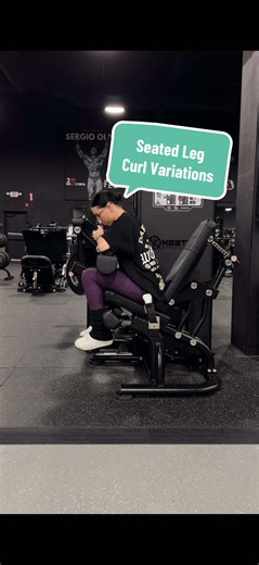 Try these seated leg curl variations! #hamstrings #legcurls | leg curl