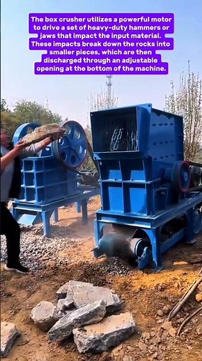 Box Crusher in Action: Big Feed, Powerful Output!