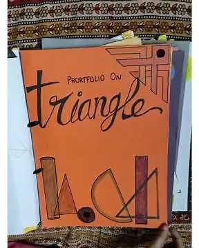 maths portfolio on triangles for class 9th, 10th || assignment #shorts #portfolio