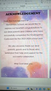 ENGLISH MOVING-UP PROGRAM TEMPLATE | I Love Kindergarten ni Teacher Ria