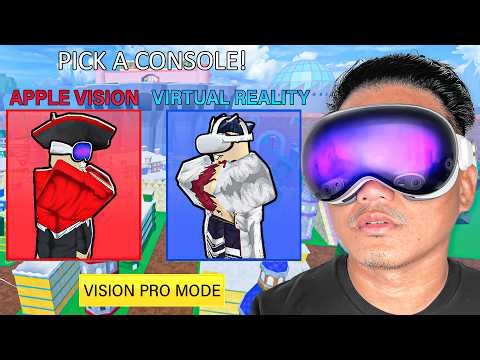 I Spent 100 Days In Blox Fruits Apple Vision Pro