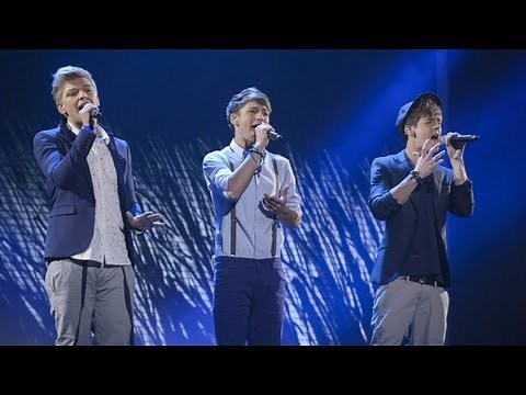 District3 sings All 4 One's I Swear - Live Week 2 - The X Factor UK 2012