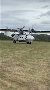 PBY Catalina clips the hedge on approach at Victory Show 2025 #aviation #landing #ww2