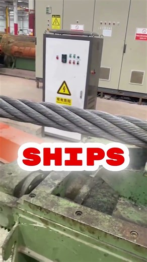 This machine makes cables that hold bridges 🤯💪Would you trust it? 👀 #shorts #satisfying #engineering