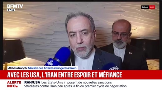 Négociations entre l'Iran et les États-Unis: "C'est un bon début, mais il y a une méfiance très profonde", affirme le ministre des Affaires étrangères iranien