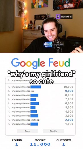 Google like the magic conch from spongebob #fyp #novakboii #googlefeud #twitch #clips