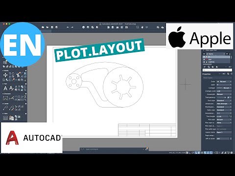 AutoCAD 2021 | How to Plot a Drawing Layout | Macbook