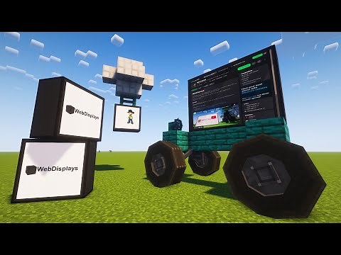 Web Displays Mod • Flying Screens With "Create" Physics! • Minecraft Tutorial
