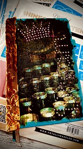 Watch Kris use the new Totally Dazzled stencils to make this custom journal cover! | Totally Dazzled