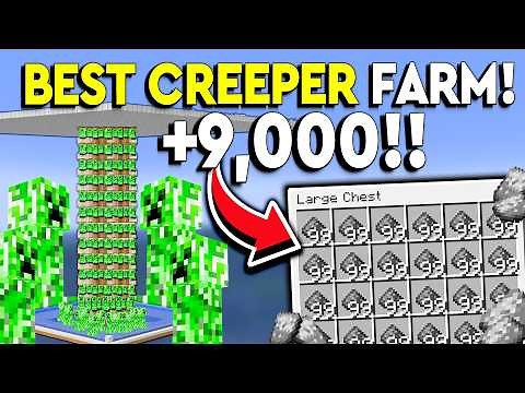 BEST INFINITE CREEPER FARM 1.21! Minecraft Tutorial In 1 Minute!