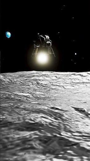 Apollo 11 soft landing on the moon #nasa #apollo #lunar