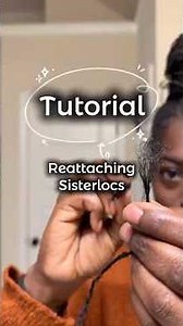 How I Reattach Sisterlocs at Home | Instant Loc Repair for Thinning or Broken Locs #locs #sisterlocs