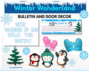 Winter Wonderland Classroom Door Decor - Etsy UK
