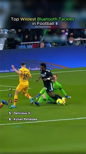 Top Wild Bluetooth Tackles in Football : Real Madrid Edition