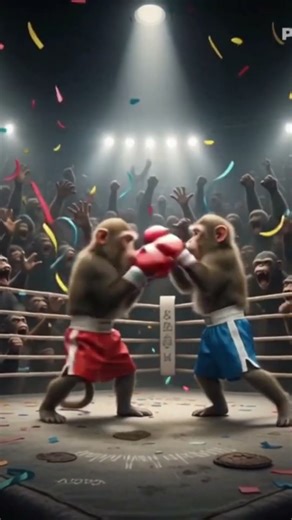 “Two Monkeys Boxing | Funny Jungle Fight 🥊🐒 #ViralShorts” #shortvideo #ai