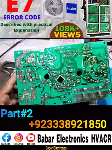 #Creatsearchinsight Haier DC inverter AC E7 error code By Babar Electronics HVACR #unfreezmytiktokaccount #Haier #DCInverterAC #E7ErrorCode #BabarElectronics #HVACR #HomeCooling #AirConditioning #TechFix #EnergyEfficient #ClimateControl #SmartHome #CoolingSolutions #InstallRepair #CustomerService #TechSupport #ElectronicsShop #HomeAppliances #HVACLife #ErrorCodeSolution #unfreezemyaccoun😭😭😭💔💔💔 #BabarElectronicsHVACR #hvacrtrainingsymposium #BabarHVAC #hvacrtechlife #CustomerSupport #Engine