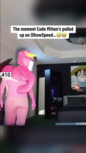 The moment Code Mitten’s pulled up on IShowSpeed😳😭