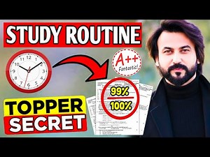 Best Study Routine For Exam - Toppers Study Routine - Study Timetable - Best Time To Study