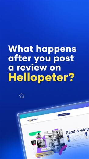 What really happens after your Hellopeter review goes live? 🤔 Remember that a business will only know about your review if they’re notified, so make sure you add an email address before submitting if you’re the first person writing them a review. #Hellopeter #ReviewsMatter #ProudlySouthAfrican | Hellopeter.com