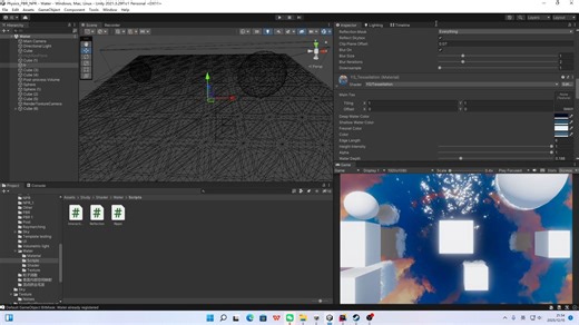 Unity风格化水体交互
