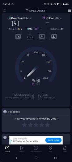 kinetic by Windstream Home Internet Speed Test