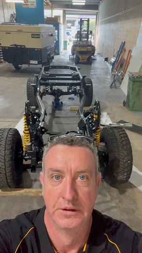 Cullinan RV on Instagram: "Our Chevota build is taking shape. The chassis is nearly complete, suspension is underway. Drop by our shop to talk about your dream build. #c10 #c10trucks #custom4x4 #landcruiser"