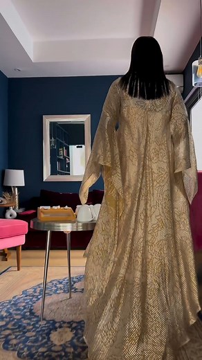 4.1K views · 41 reactions | #TGIF  Channel your inner African queen with this stunning African inspired gown featuring flared sleeves and golden detailing ✨ Shop at Sayana   https://marketplace.anka.africa/en/shops/sayana  #AfricanFashion #AfricanDesigners #AfricanPrint #AfricanClothing #AfricanApparel #AfricanAccessory | ANKA marketplace | Facebook