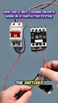 How Jog and Self-Locking Circuits Work in a Contactor System⚡🔥 #contactor #selflocking #jogcircuit