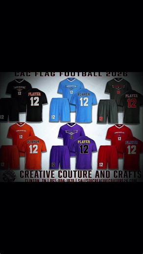 @Clinton Athletic Club 2026 Flag Football Mockups #smallbusiness #dtfprinting #sublimation #flagfootball #7v7