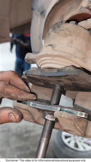 How to Press Brake Piston #shortsfeed #automotive #mechanic #automobile
