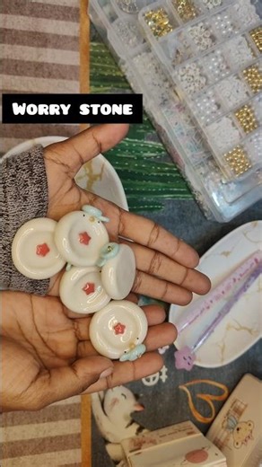 cute ducklings 🥺 Worry stone buddy ❤️ Grab yours soon. DM 9150110791 #clayart #smallbusiness