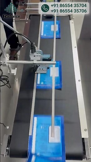 Radiance's fully automatic printing machine with Stacker conveyor for high production #machinery