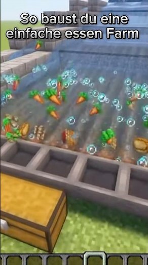 Eine einfache Essen Farm #minecraft #cool #redstone #easy #building #easytomake #farm #food #viral