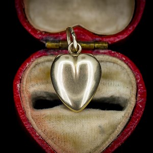 Antique Victorian 9ct Gold Fancy Heart Locket Pendant - Etsy UK