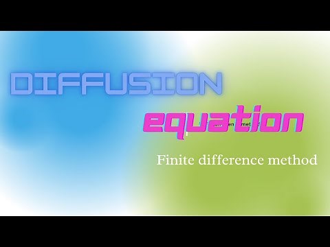 Diffusion equation in one dimension using finite difference method