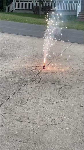 Cone Fountain Firework | The Kids Loved Doing The Fireworks At Home | Outside Fun