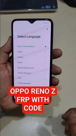Oppo Reno Frp Bypass With Code