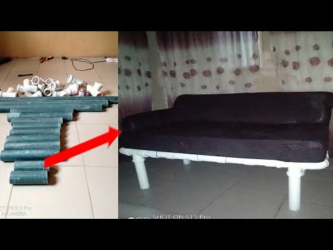 Trash to Treasure: DIY 2-Seater Sofa from PVC Pipes!