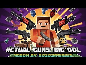 Update!! 3D Guns Mod Minecraft Pe - Actual Guns CSO V3.1.26: Big QOL Update | Craftable Guns