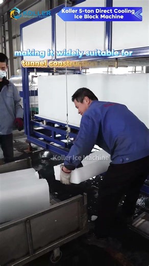 Koller 5ton direct cooling ice block machine making 252 blocks of 20 ice per day