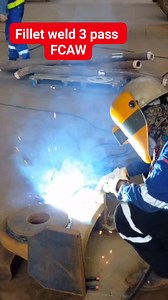 Fillet weld 3 pass FCAW . . #filletweld #welding #reels #fyp | Vj Naru Mig
