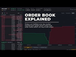 ORDER BOOK EXPLAINED || HOW TO READ ONE? HOW DOES IT AFFECT OUR BUY/SELL ORDERS
