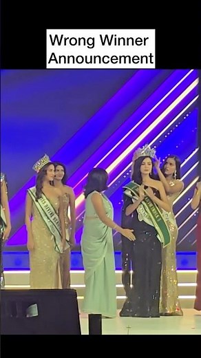 Host announced wrong winner at Miss Earth India 2025!