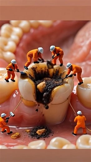 How Tooth Decay Is Cleaned and Fixed Step by Step #education #science #3danimation #shorts