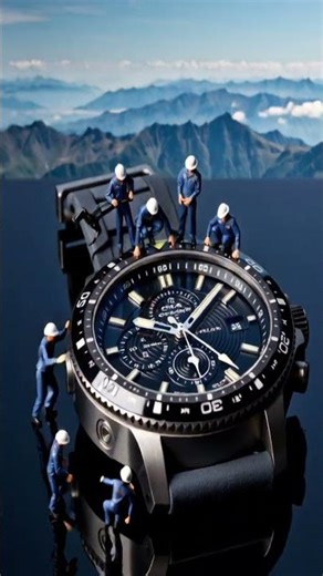 Mini strap fitters sizing a giant smartwatch.