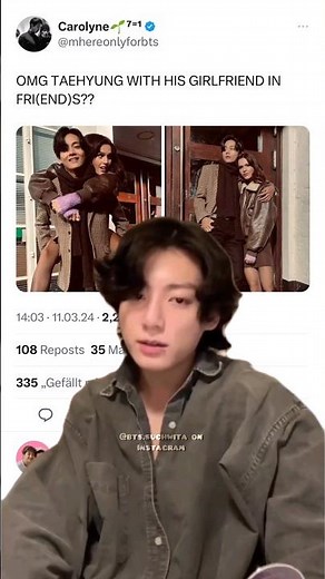 Taehyung With Ruby Sear British Actress In Friends mv | ctto - btssuchwita on ig