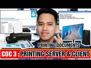 TESDA CSS NC II : COC 3 PRINTING DOCUMENTS #css #network #networking #computernetwork #fyp